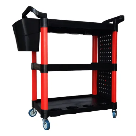 Autofresh Detailing Tool Cart Trolley On Wheels-3 Shelves - AutoFresh.in