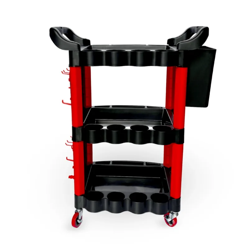 Autofresh Detailing Tool Cart Trolley On Wheels-3 Shelves