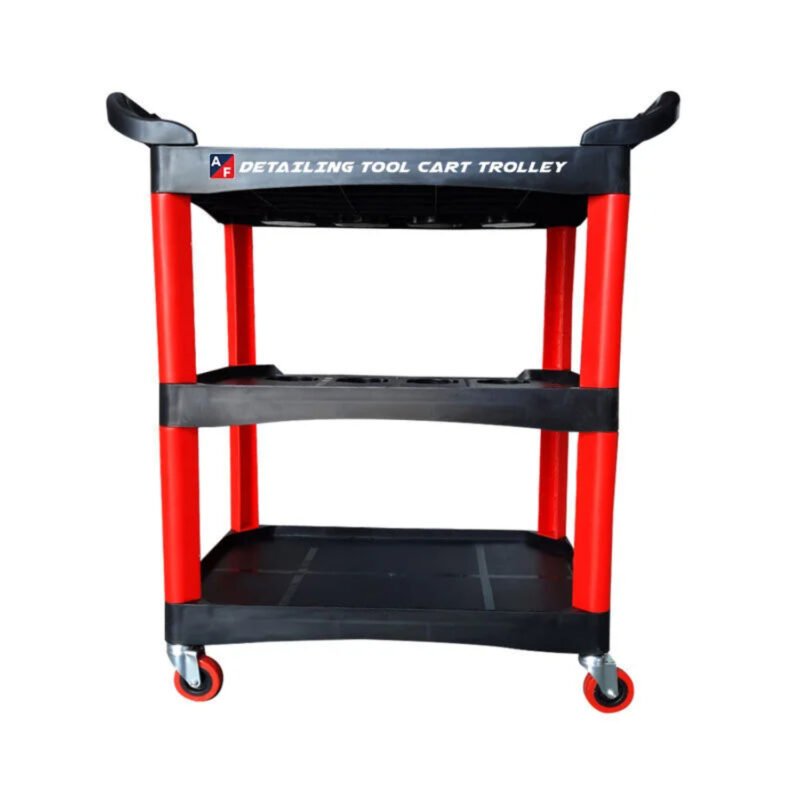 Autofresh Detailing Tool Cart Trolley On Wheels-3 Shelves - AutoFresh.in