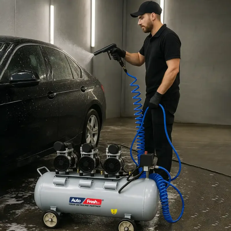 Autofresh Oil-Free Triple Motor 70L Air Compressor - AutoFresh.in